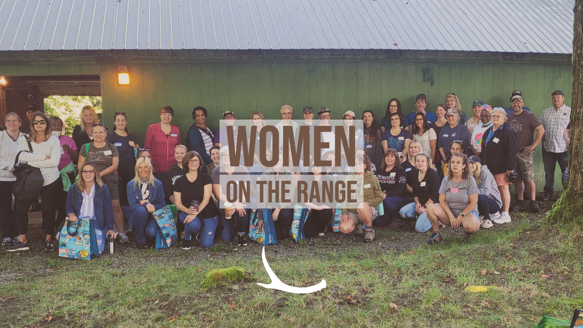 Welcoming more to the hunting community - Woman on the shooting range ...